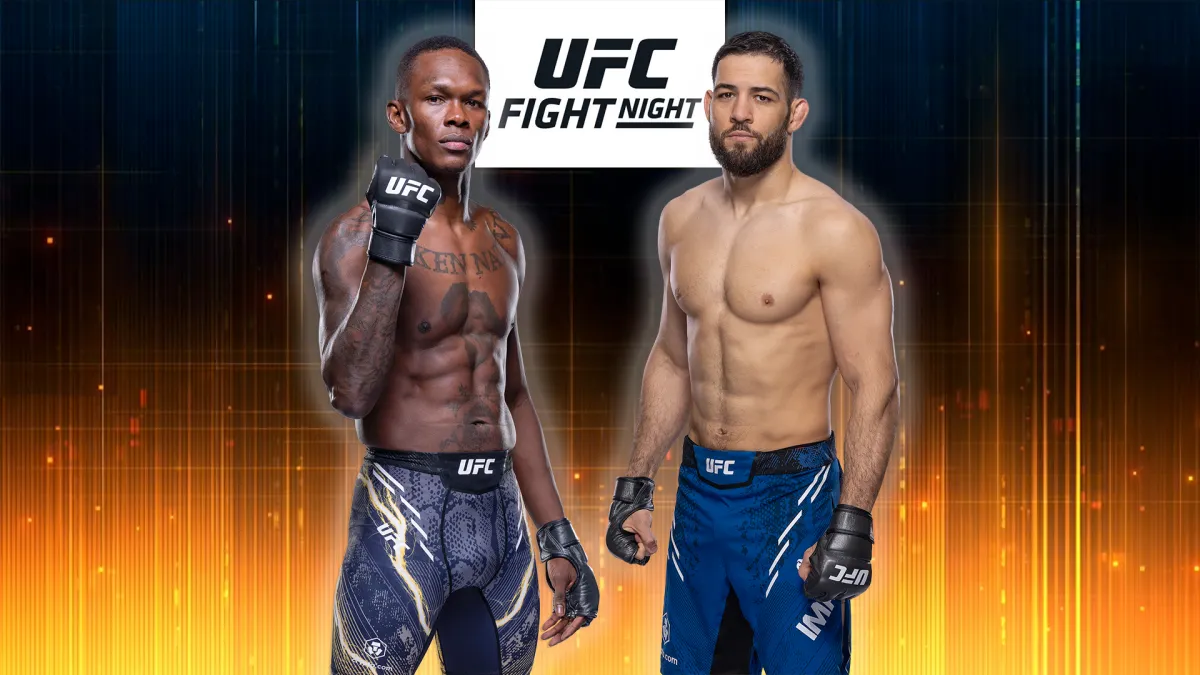 UFC Saudi Arabia Fight Night - Israel Adesanya vs Nassourdine Imavov ...